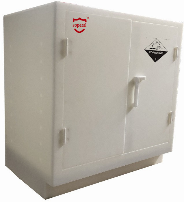Laboratorium Solvent Plastik Pintu Ganda Lemari Korosif Kecil Asam ...